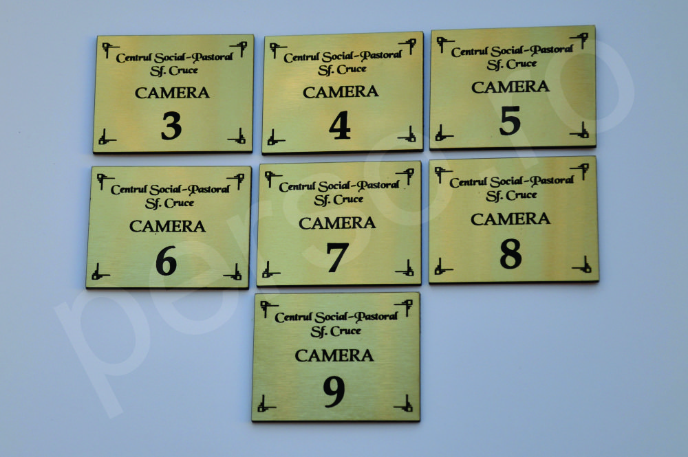 GRAVURA LASER: Placute gravate