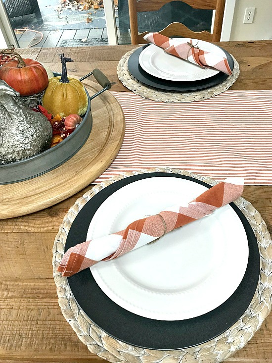 DIY Matte Hammered Charger Plates for the Holidays