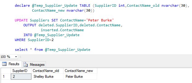SQL SERVER#7 [T-SQL] OUTPUT Clause - โปรแกรมเมอร์ใต้ดิน