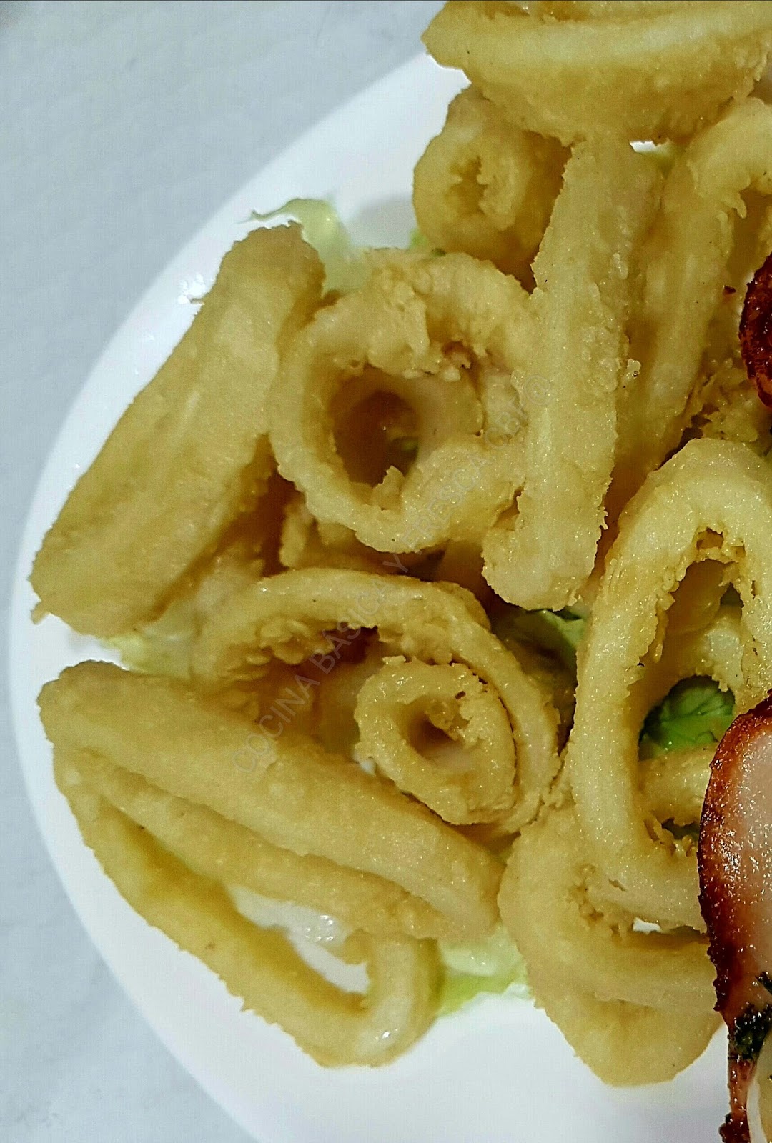 Cocina Basica y Fresca: CALAMAR AL AJILLO Y CALAMAR ROMANA CBF@