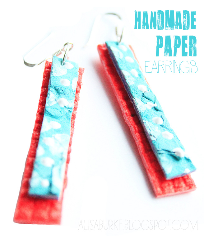 alisaburke: fashion friday- handmade paper earrings