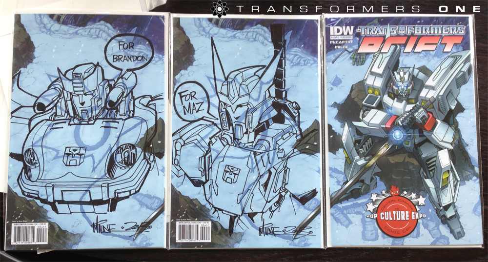 Transformers Square One: IDW Drift #4 C4 Exclusive with Alex Milne Sketch