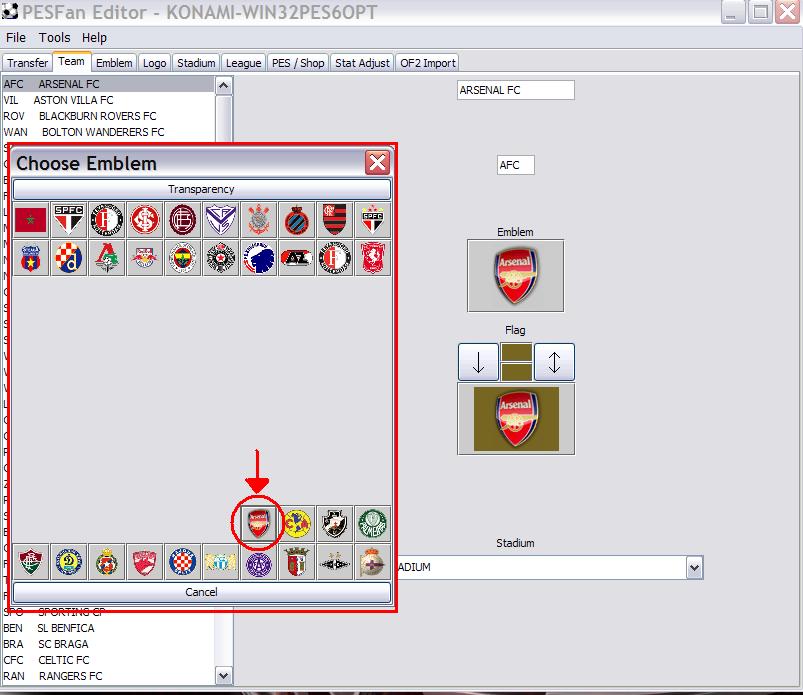 Editores de PES6: Tutorial: Colocando Emblemas de Clubes no PES 6 pelo ...