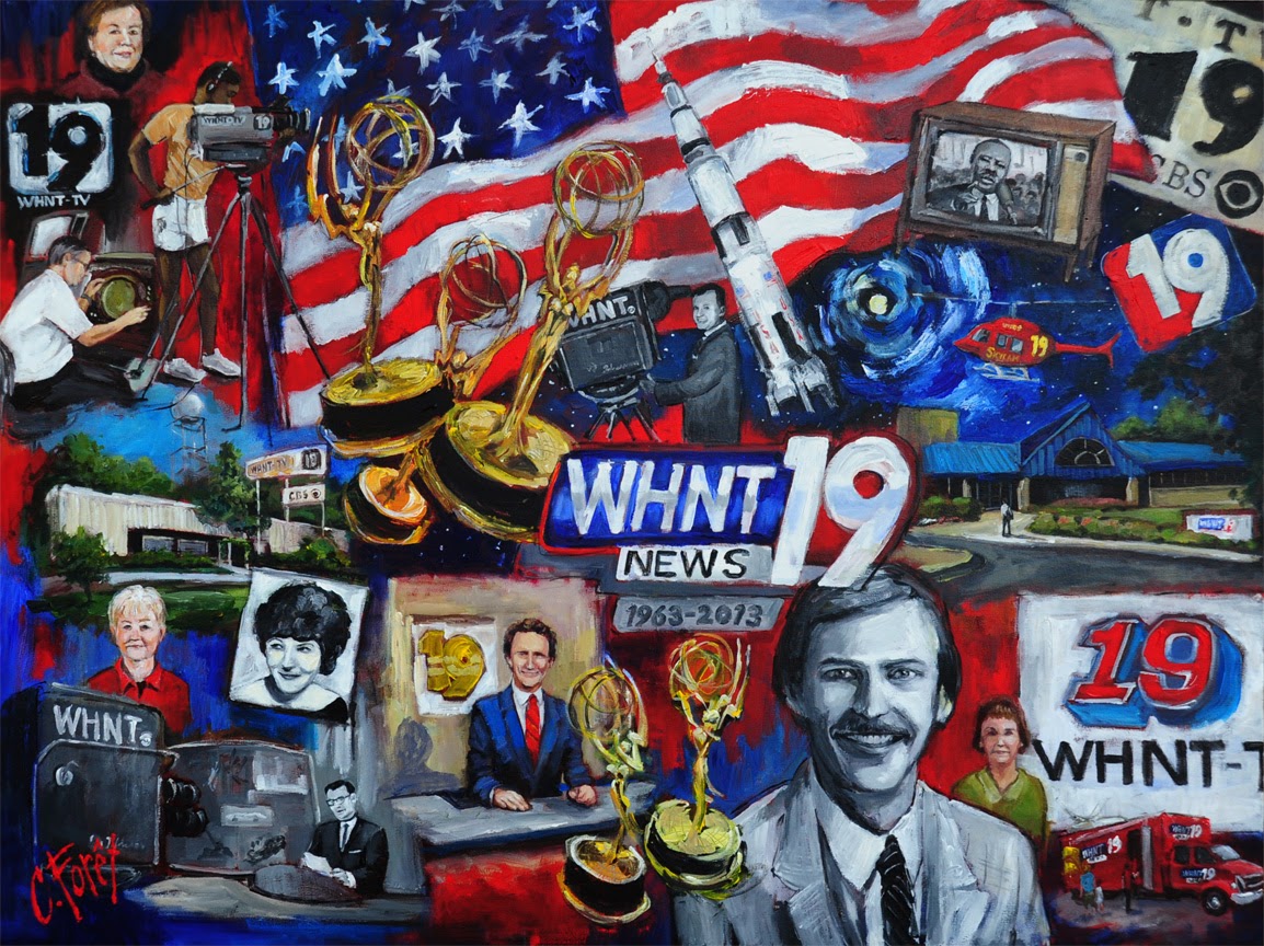 Carole Forêt Fine Art Store: Painting Unveiled for WHNT News 19's 50th ...