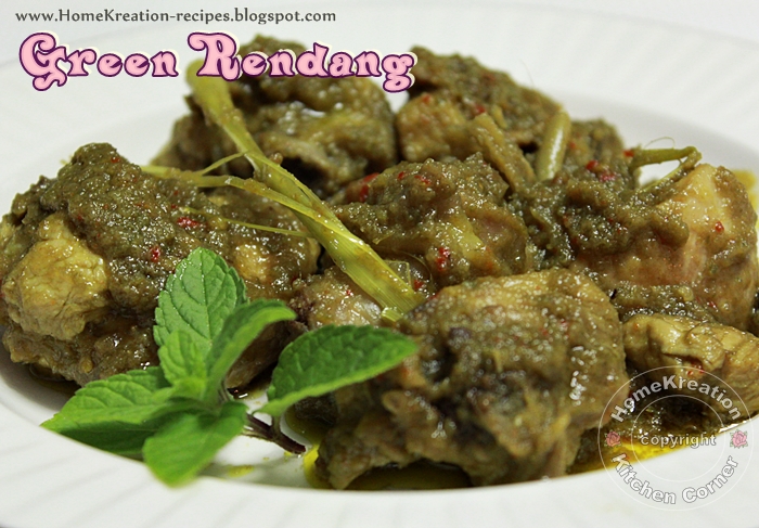 HomeKreation - Kitchen Corner: Green Rendang (Rendang Hijau)