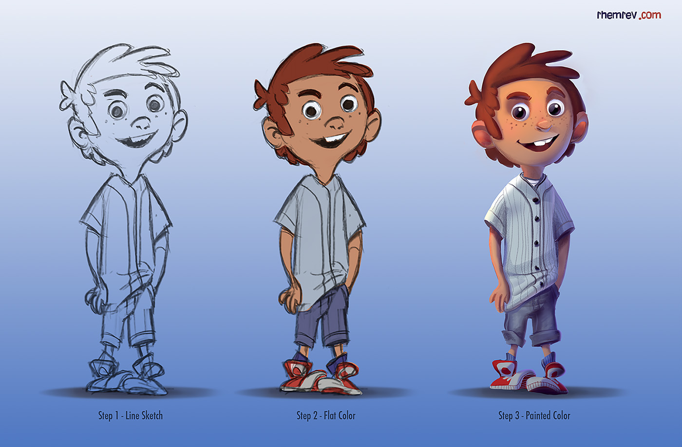 RHEMREV.COM | Visual development: Character Process