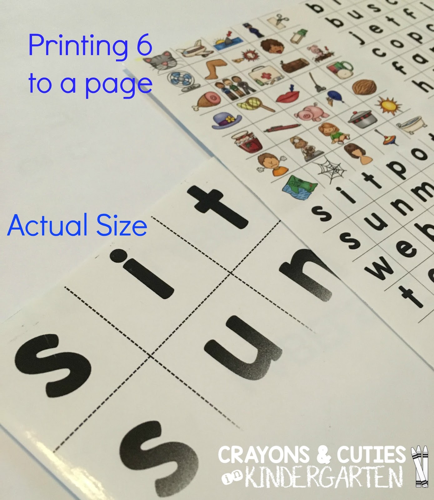 Crayons & Cuties In Kindergarten: Time to Build CVC Words!