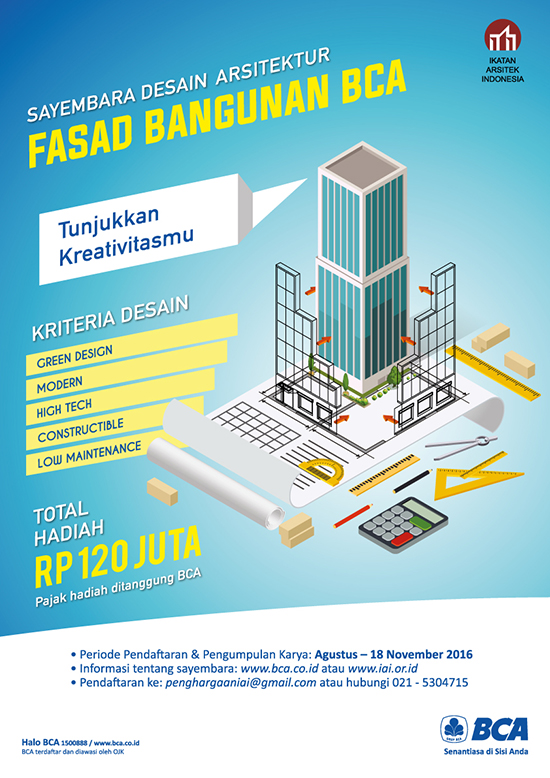 Sayembara Desain Arsitektur Tampak Muka (Fasad) Bangunan Bca - Desain ...