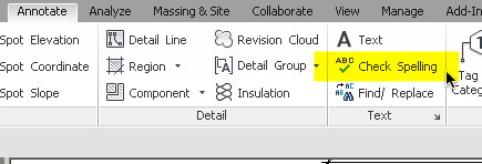 VDC Experts BIM Blog: Revit - Often Forgotten Tools - Spell Checker