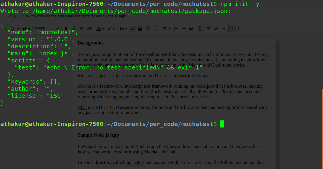 Open Source For Geeks How To Write Mocha And Chai Unit Tests For Your
