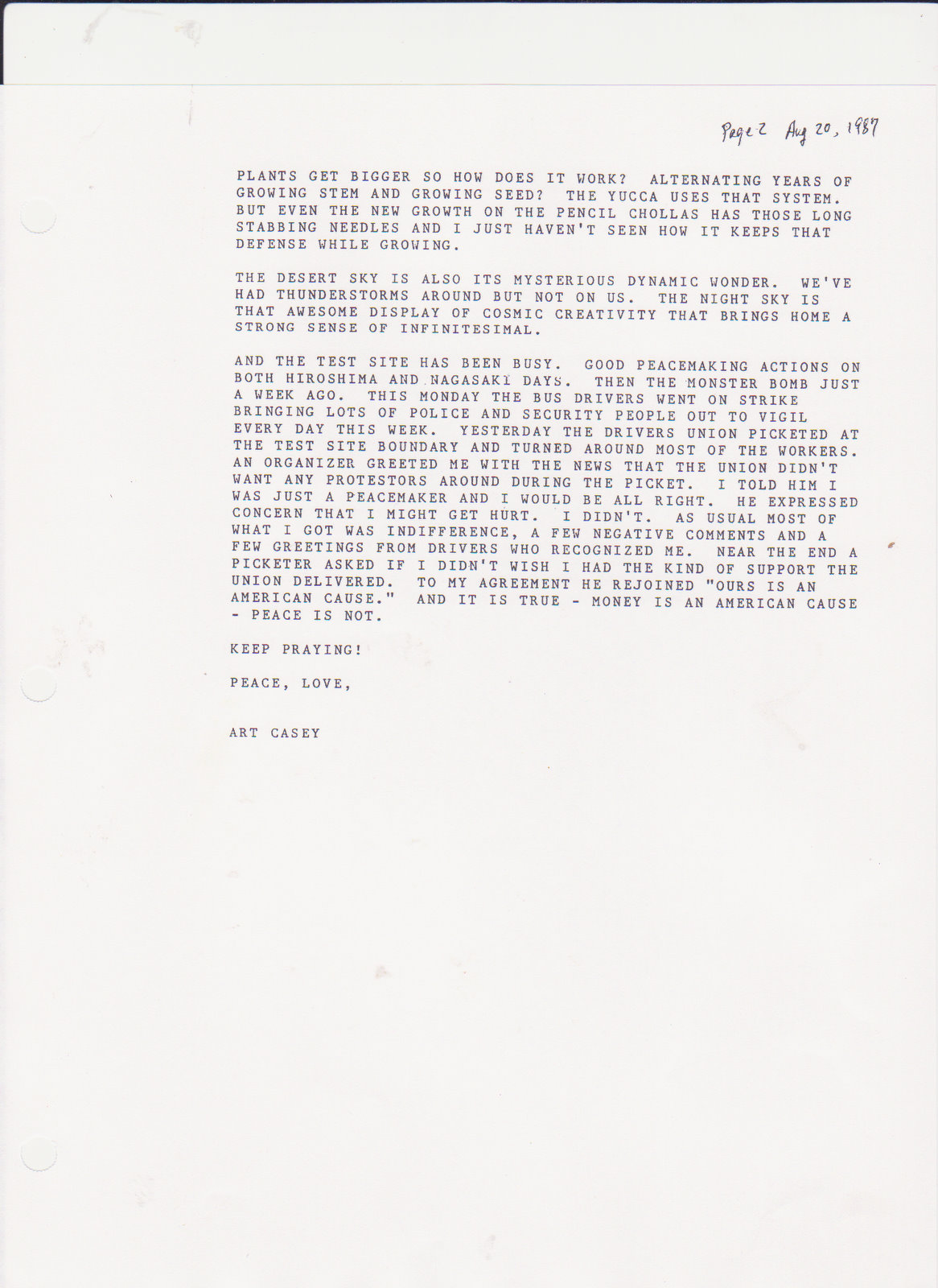 Peace Camp 25/Nevada Nuclear Test Site