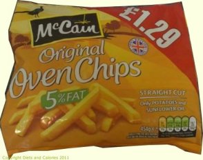 Diets and Calories: McCain Original Straight Cut Oven Chips
