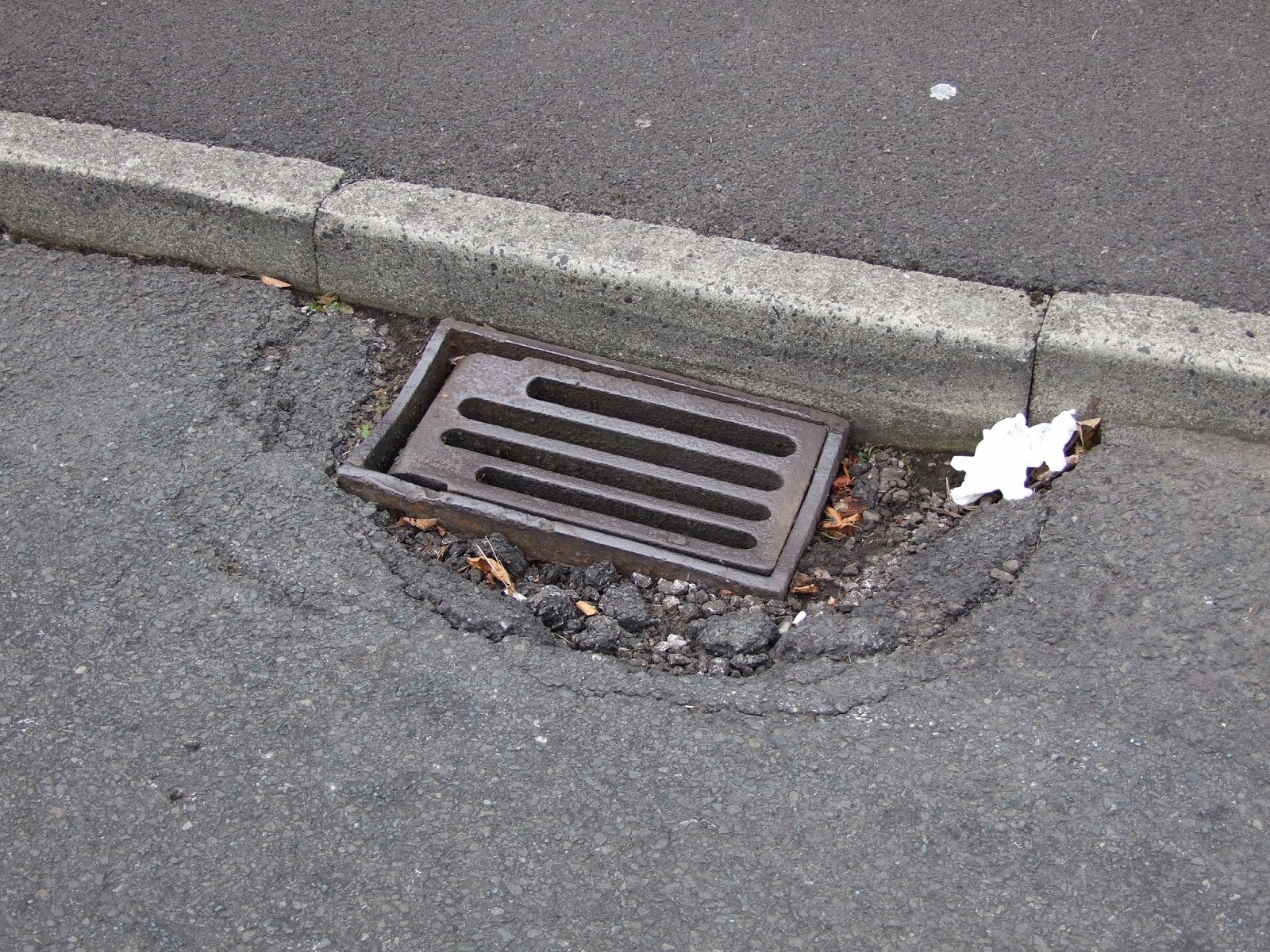 RISHTON FIRST: SUNKEN DRAIN ON ST CHARLES ROAD