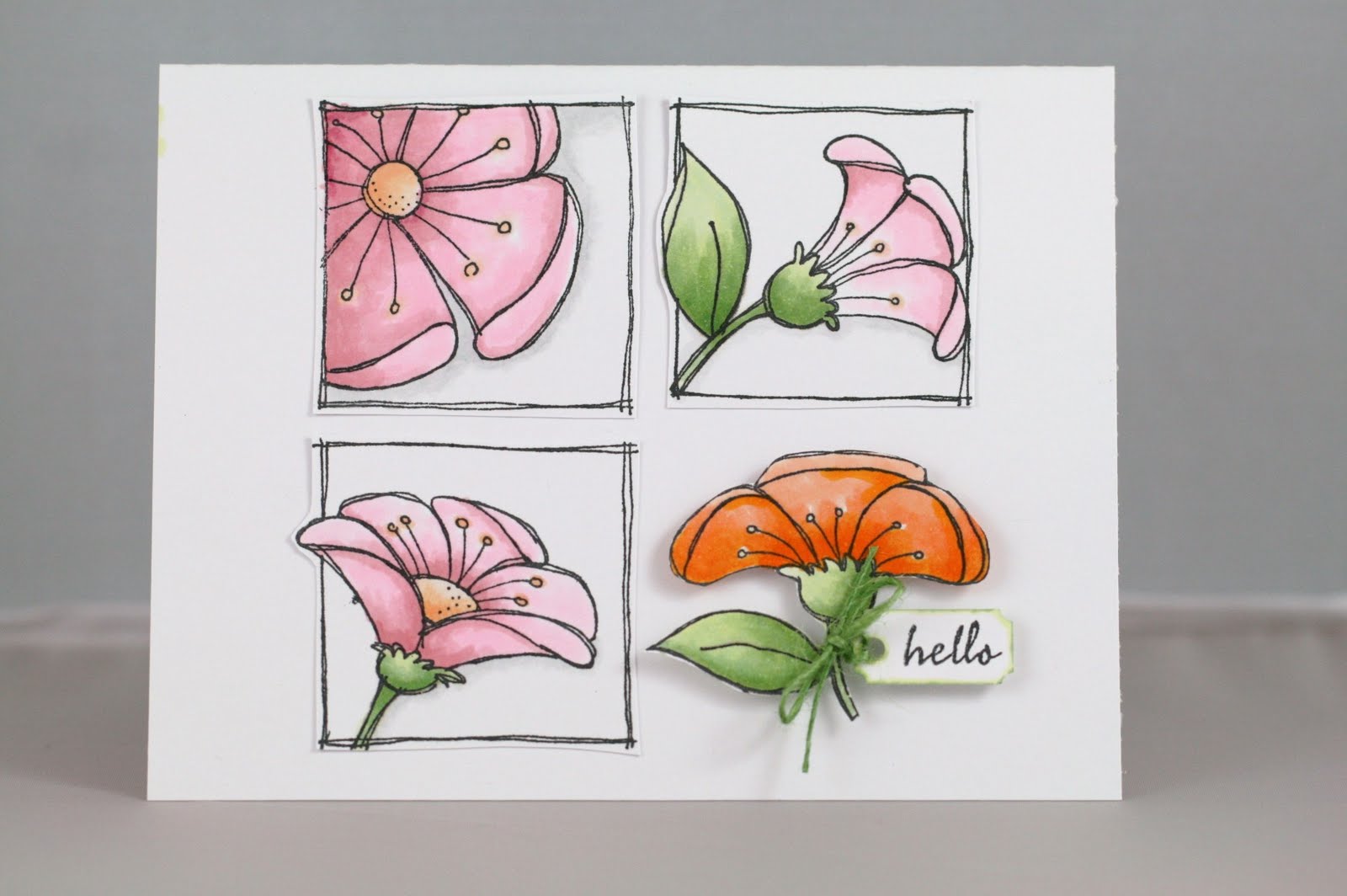 My Noteworthy Cards: Peeking Posies