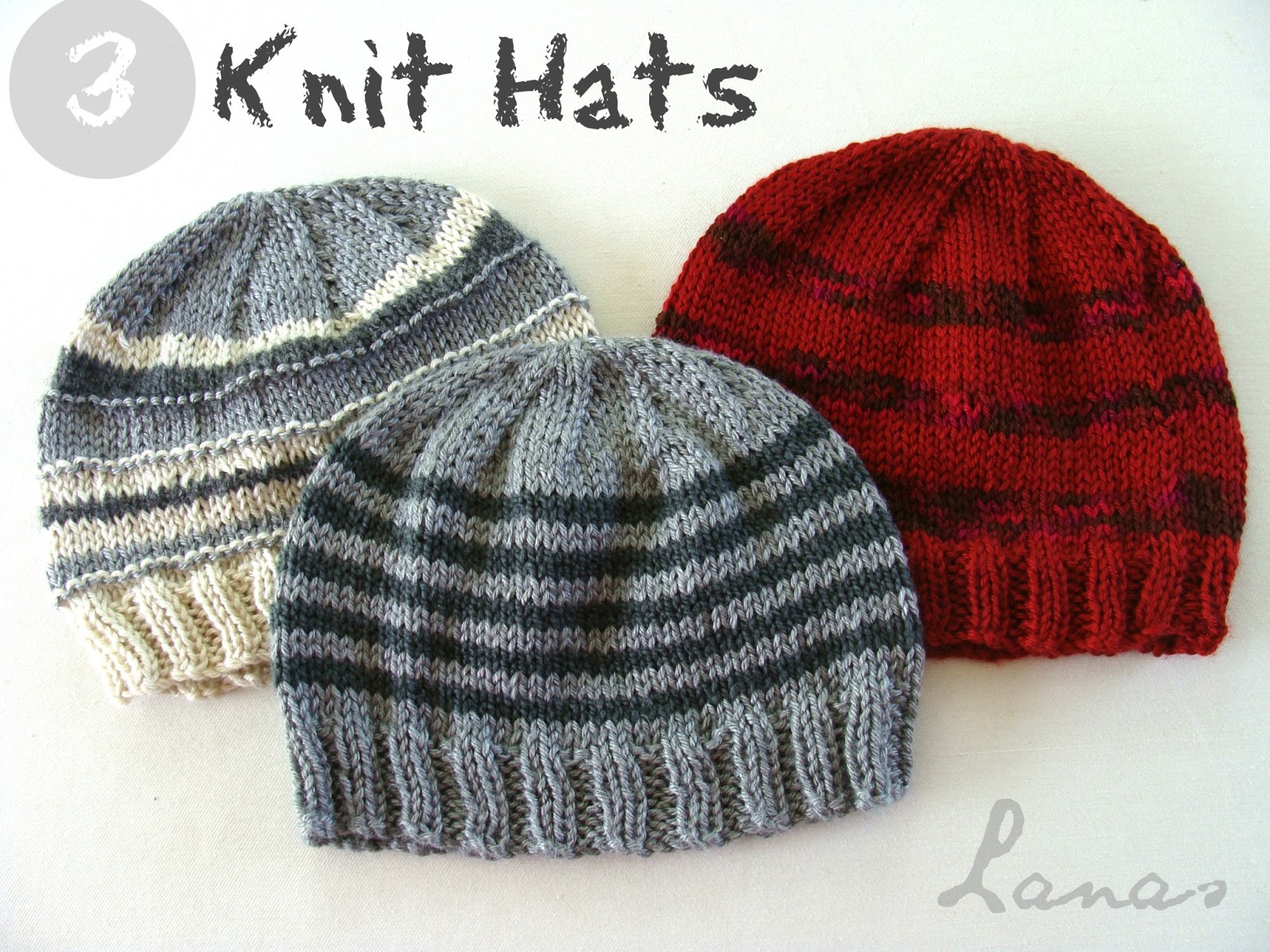Lanas de Ana: Ideas: Simple Hats