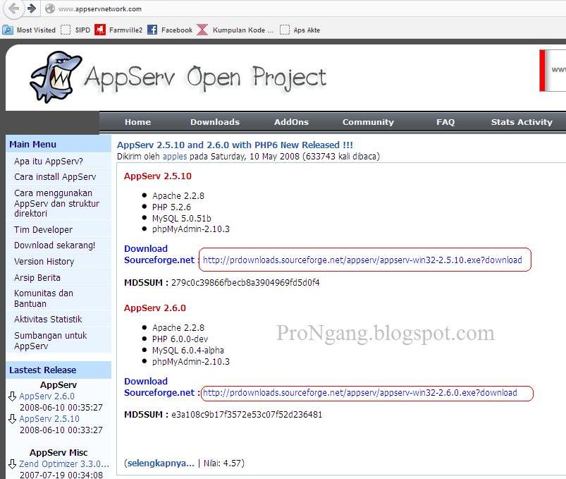 Programmer Nganggur: Instalasi Appserv 2.5.10 / Appserv 2.6.0