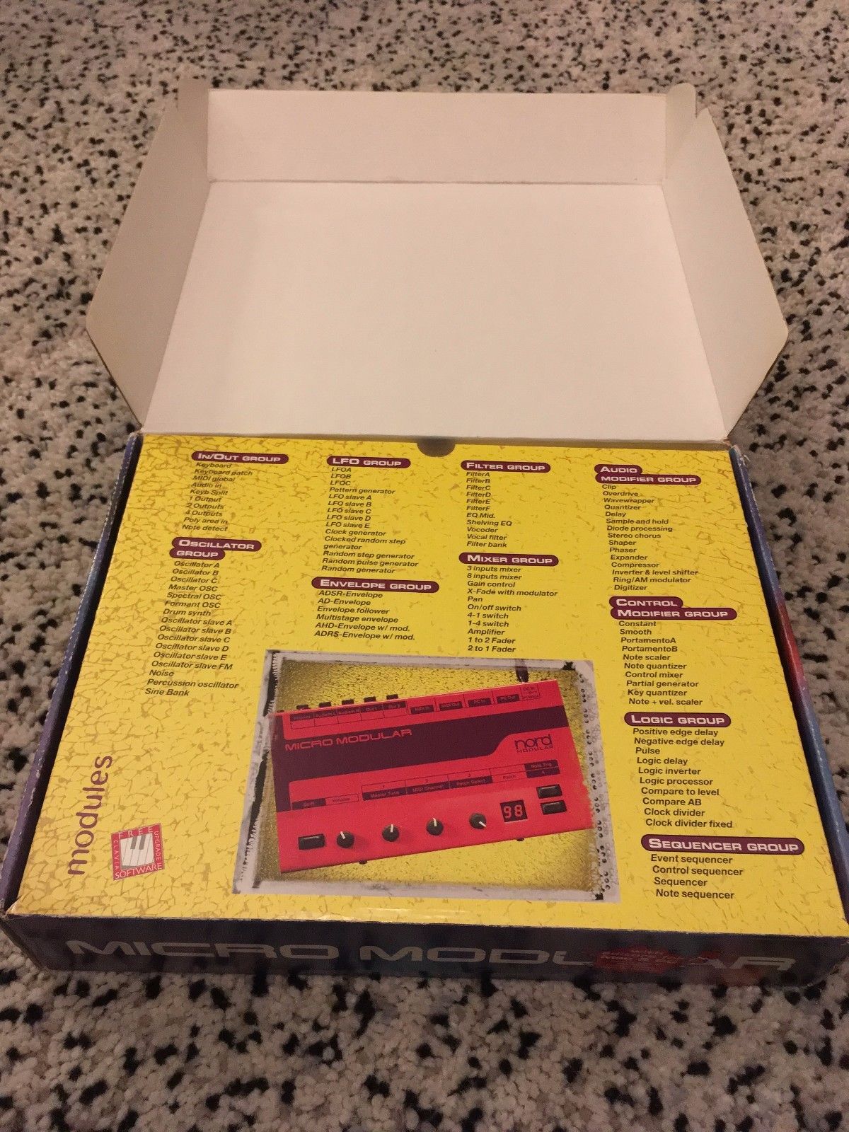 MATRIXSYNTH: Nord Micro Modular w/ Original Box + Manual - Virtual ...