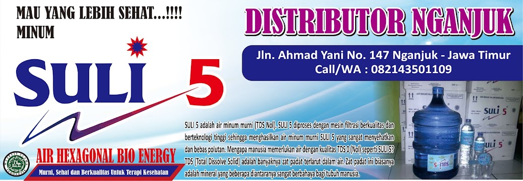 Distributor Suli 5 Nganjuk: Sekilas tentang air SULI 5