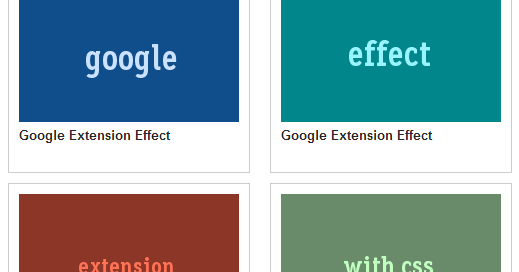 Google Extension Effect with CSS3 - jQuery 2 DotNet
