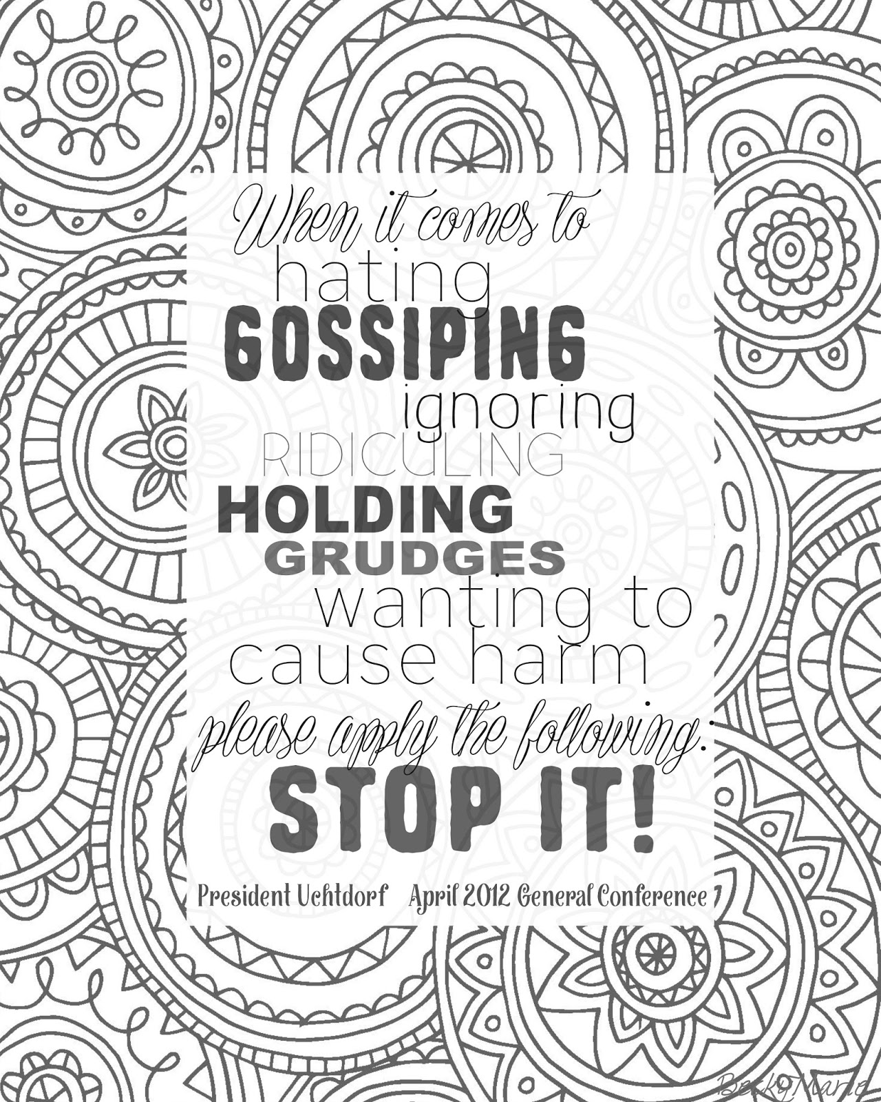 Youth lessons & activities (and other fun things): Gossiping- FIG