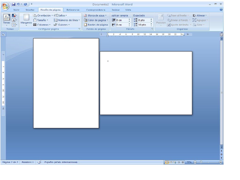 Que es ofimatica: Como insertar una hoja vertical y horizontal en word
