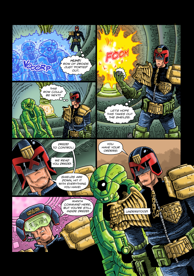 David Broughton Artist Judge Dredd Mean Green Machine Part 2