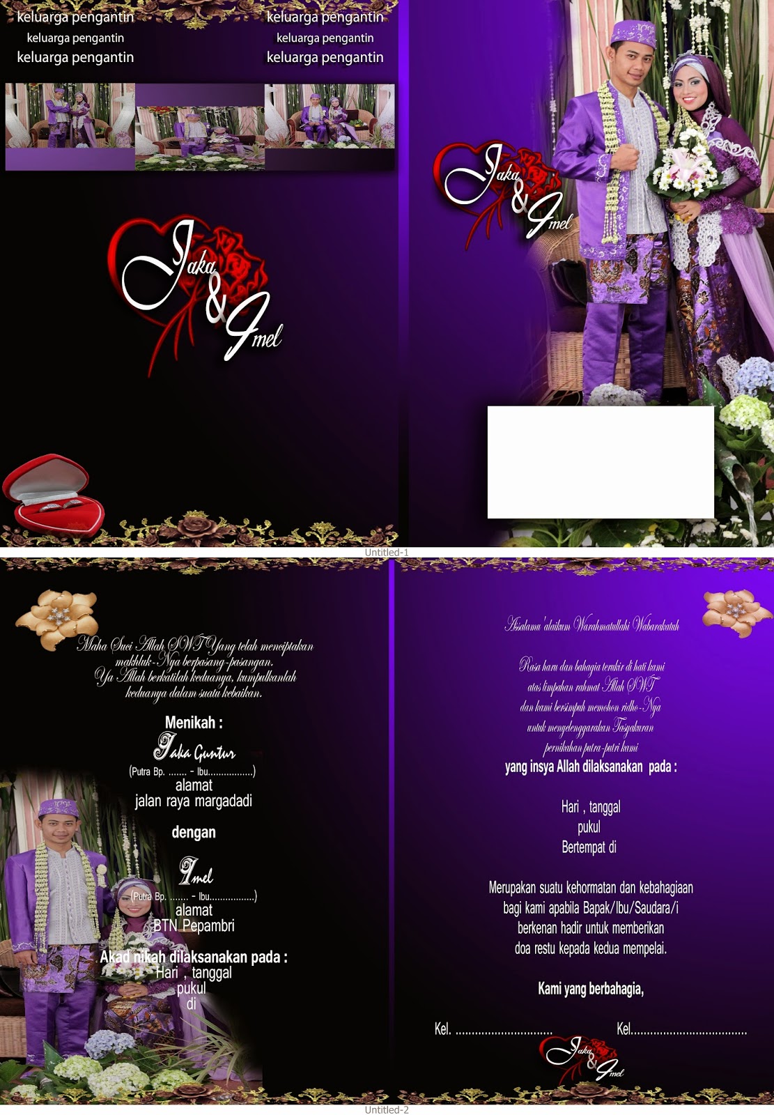 PHOTOKUKECE: Contoh Disain Undangan Pernikahan