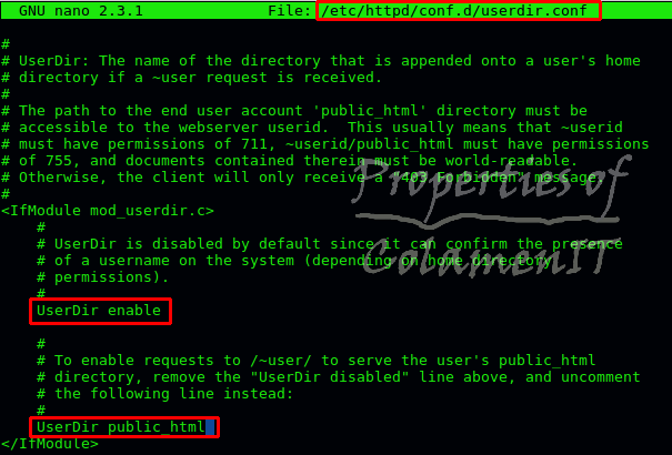 Konfigurasi Userdir Web Server Centos 7