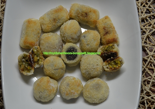 My Kitchen Flavors - Bon Appetit!: Stuffed Semolina Laddu