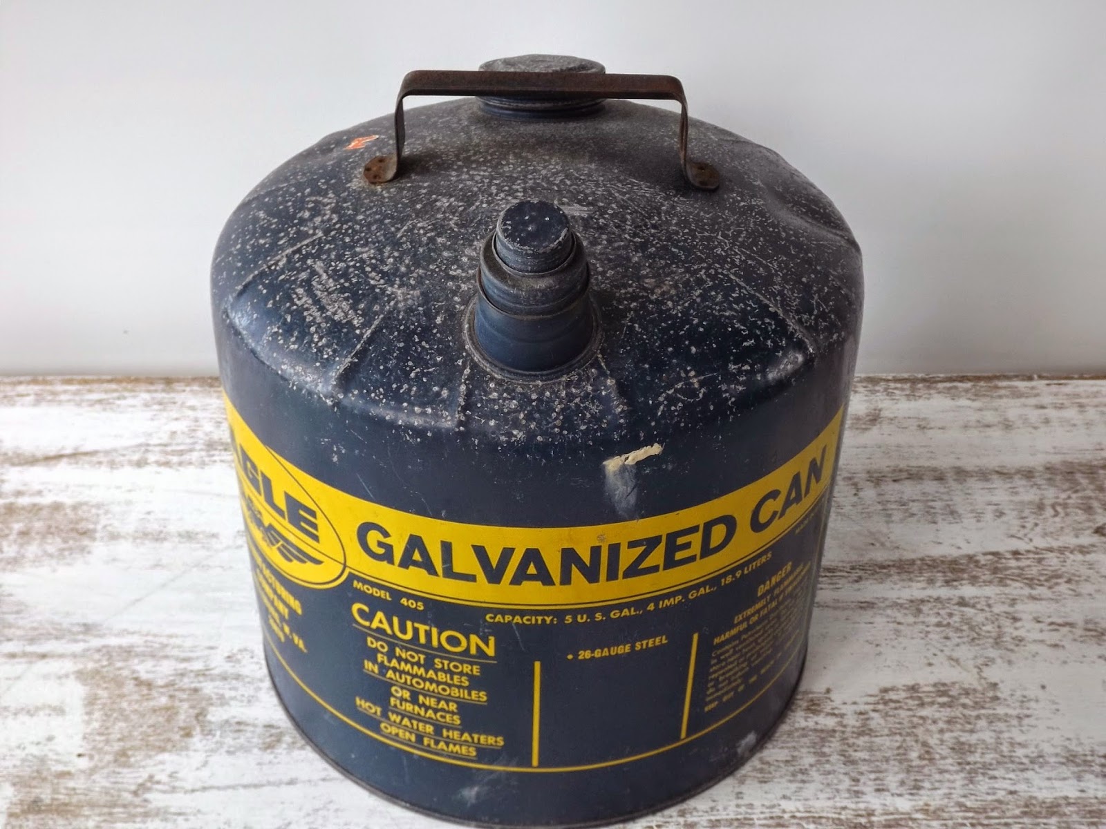 Still Stunning Vintage Resale: Vintage Blue Eagle Galvanized Gas Can ...