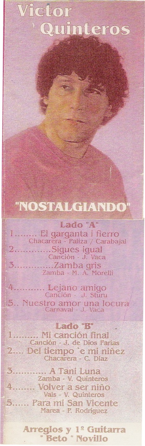 FOLCLORE CORDOBES ARTISTAS: VICTOR QUINTEROS En FOLCLORE CORDOBES