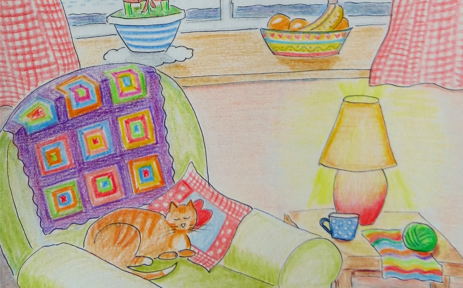 Bunny Mummy: A January Drawing