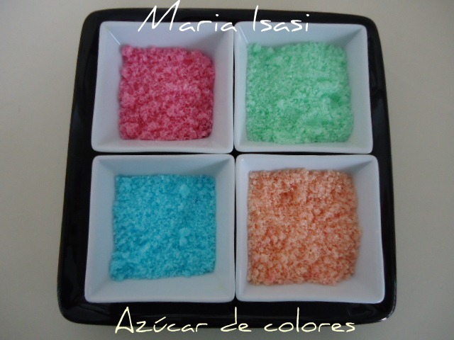 ENTRE MANTELES: AZUCAR DE COLORES