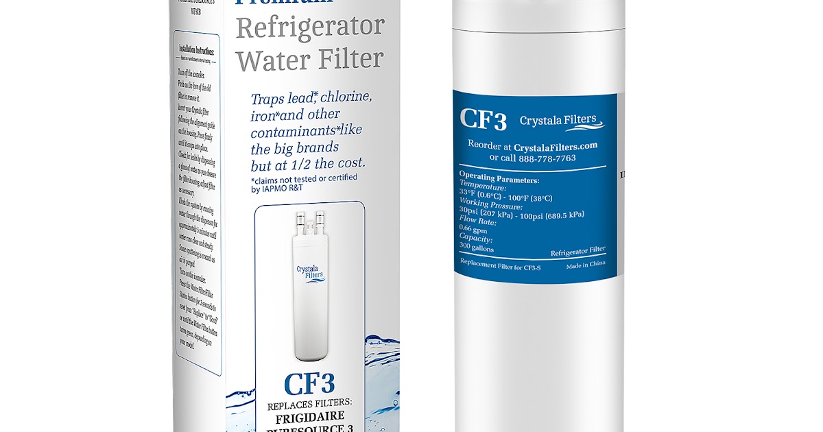 GlacialPure Blog: Crystala Filter 3 (CF3) Refrigerator Water Filter