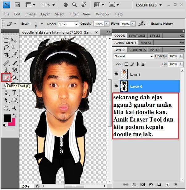 Fizgraphic: Tutorial Photoshop - Kepala Kita, Badan Doodle