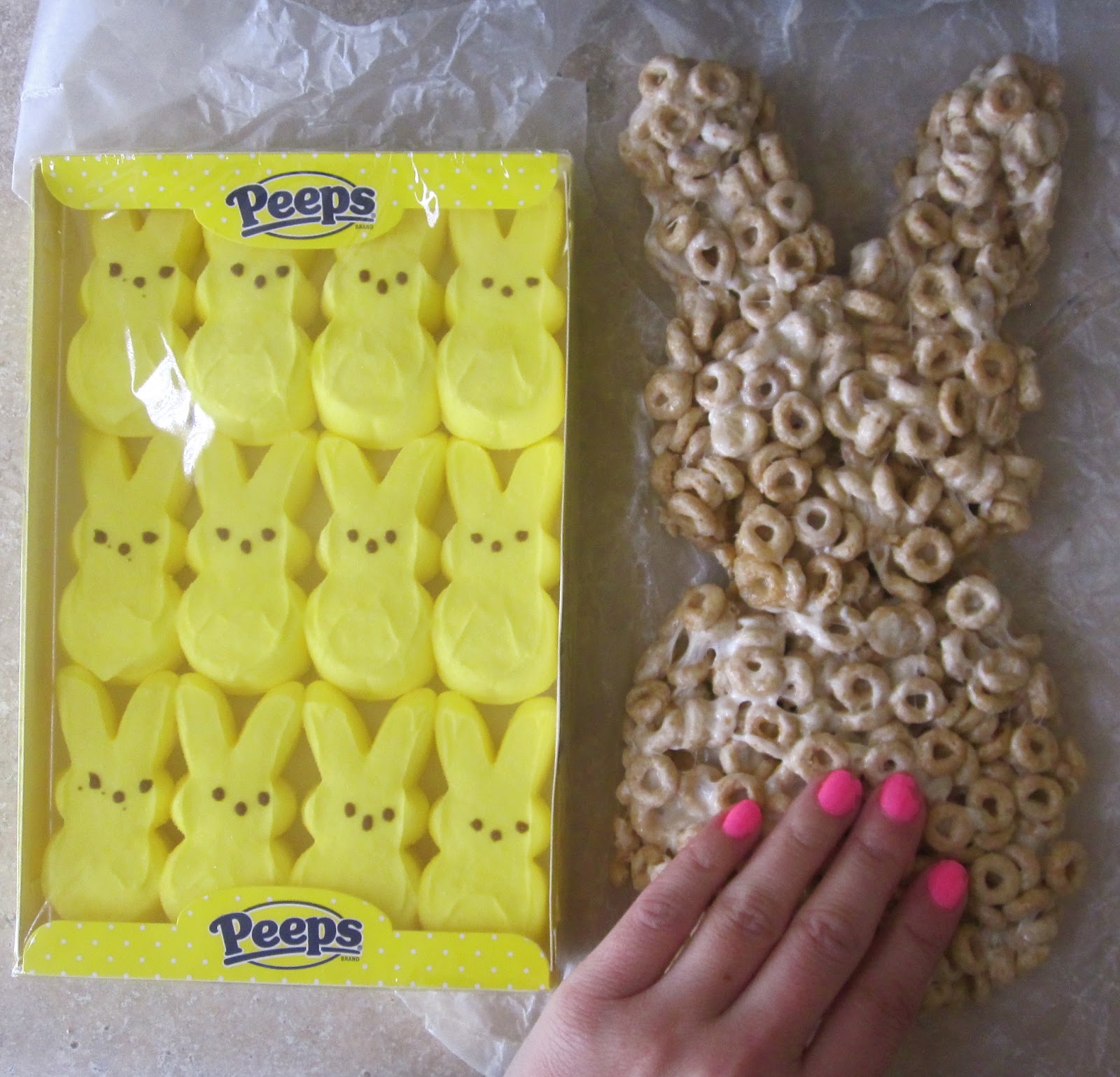 Giant Peep Cereal Treat - The Lindsay Ann