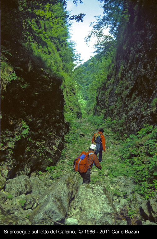 Val Calcino: Discesa della Val Calcino nel 1986, di Carlo Bazan e ...