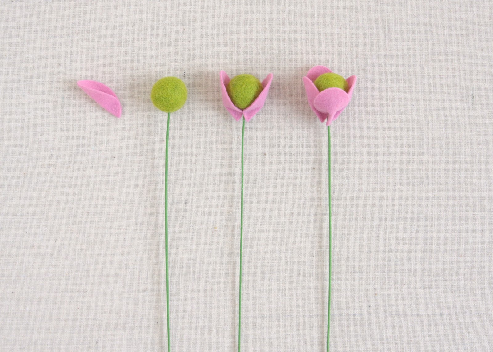 Benzie: A fanfare of felt.: Felt Flower Tutorial