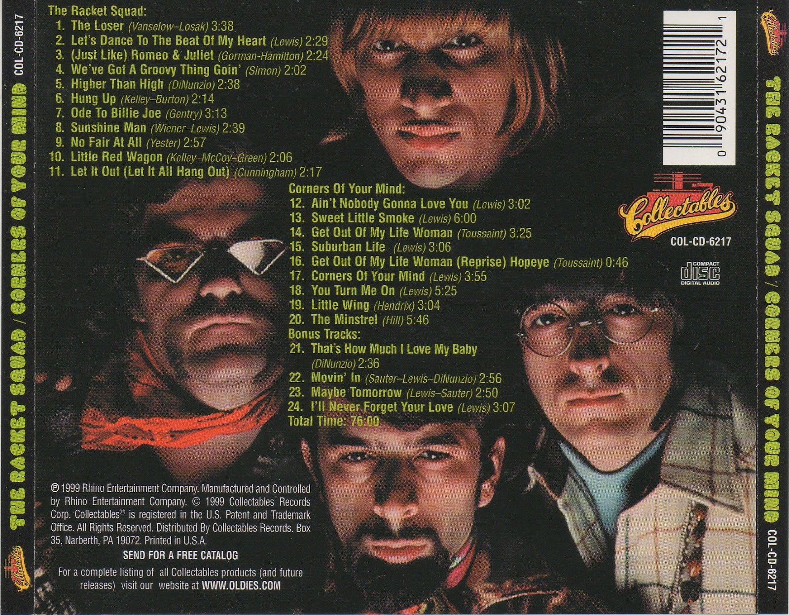 Pop On The Run: Psychedelic Pop, Pop, Rock, Soul: The Racket Squad ...