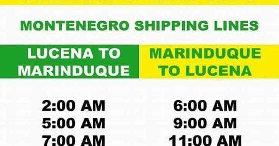 Marinduque Rising: SCHEDULES FOR MARINDUQUE SEA TRAVEL