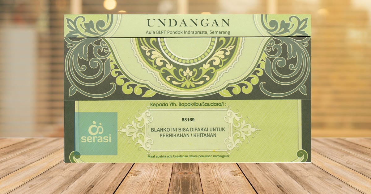 undangan pernikahan: Erba 88169 @Rp. 1000