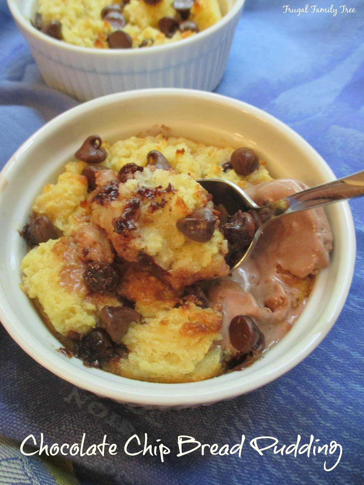 Chocolate Chip Bread Pudding Recipe | Frugal Family Tree
