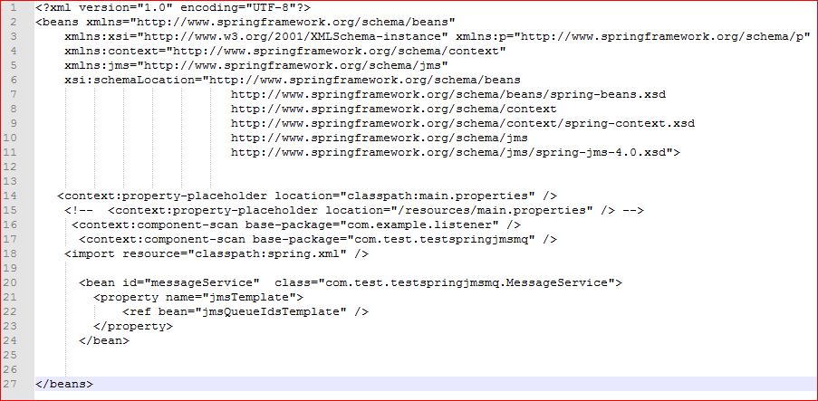 Spring jms code with ibm websphere mq example