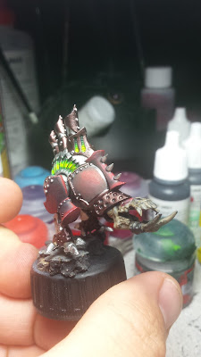 Brush Wizard: Painting up Cryx: Deathripper Test Model