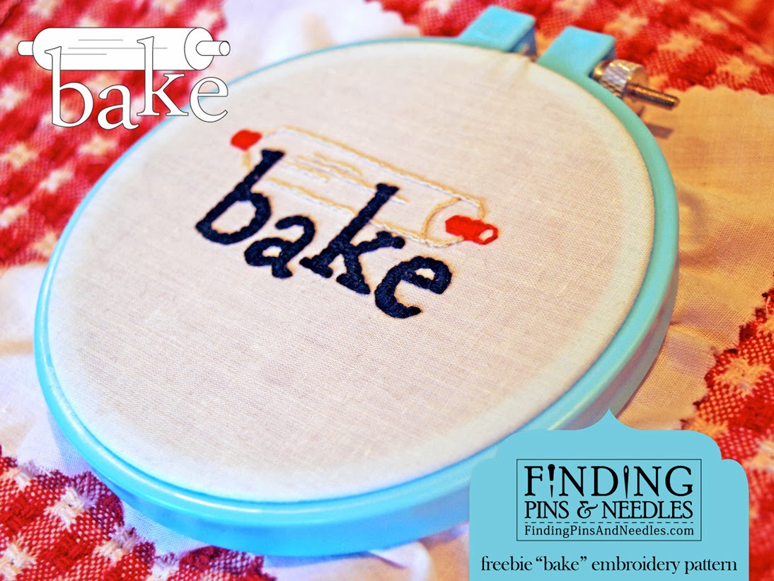 FREE "bake" Embroidery Pattern