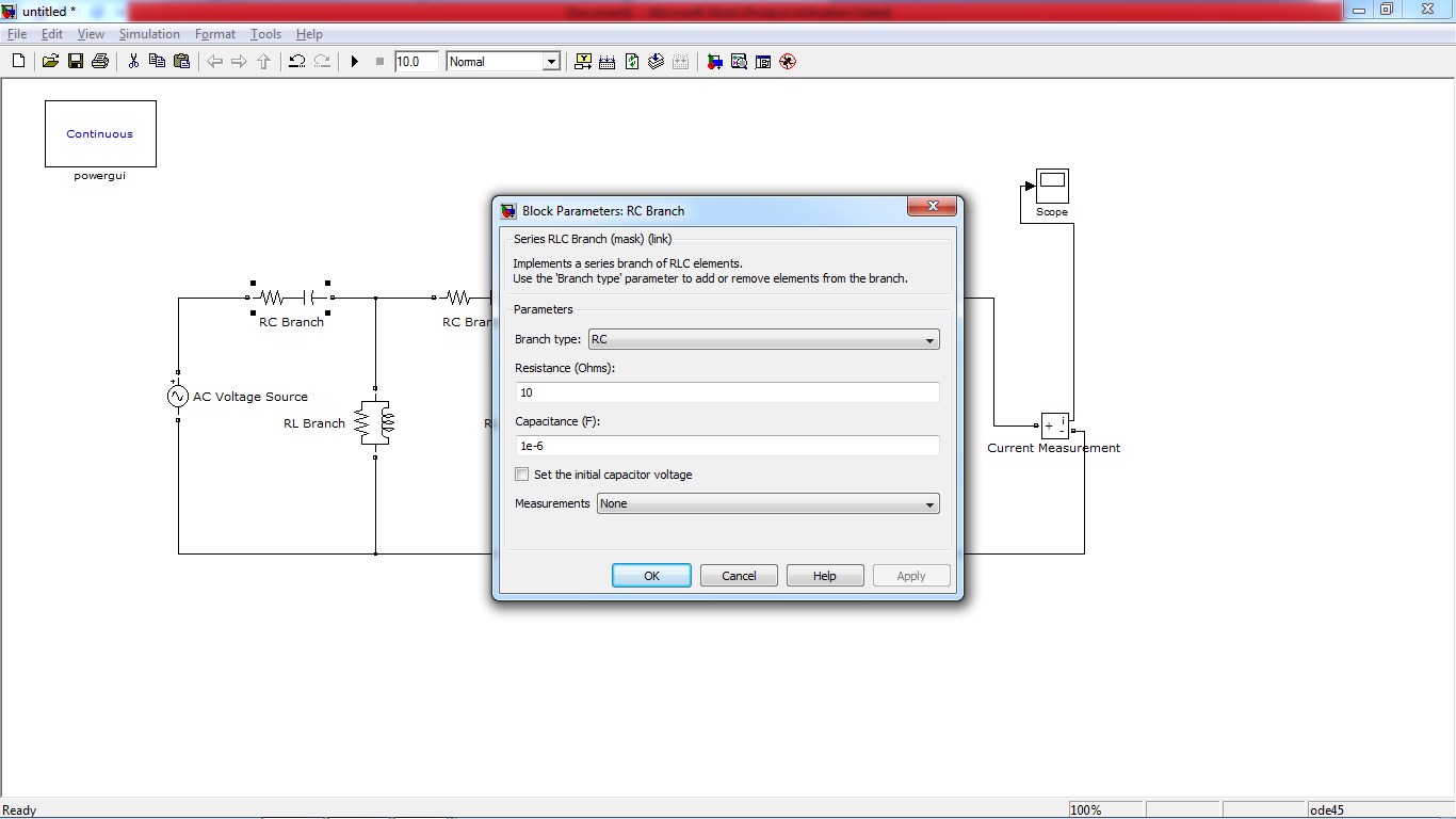 Yoko Notes: Membuat rangkaian RLC menggunakan Simulink di Matlab