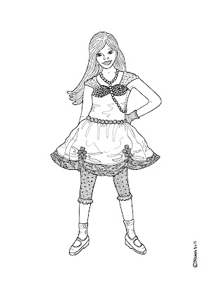 Karen`s Paper Dolls: Anna 1-6 Paper Doll to Print and Colour. Anna 1-6 ...