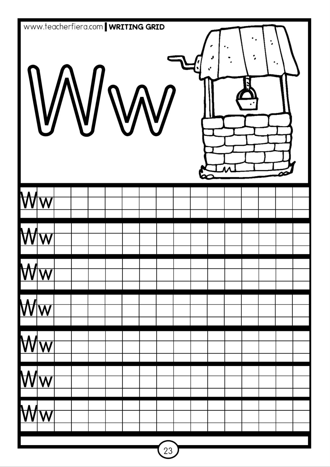 Teacherfiera WRITING GRID FOR BEGINNERS BY TEACHERFIERA COM teacherfiera-writing-grid-for-beginners-by-teacherfiera-com