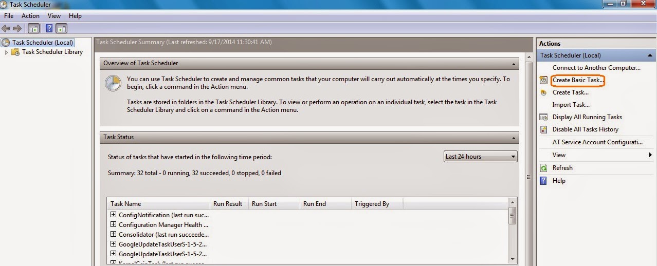 Create/Configure Task Scheduler in Windows Operating System ...