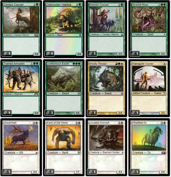 Magic the Gathering Adventures: Vanilla Creatures